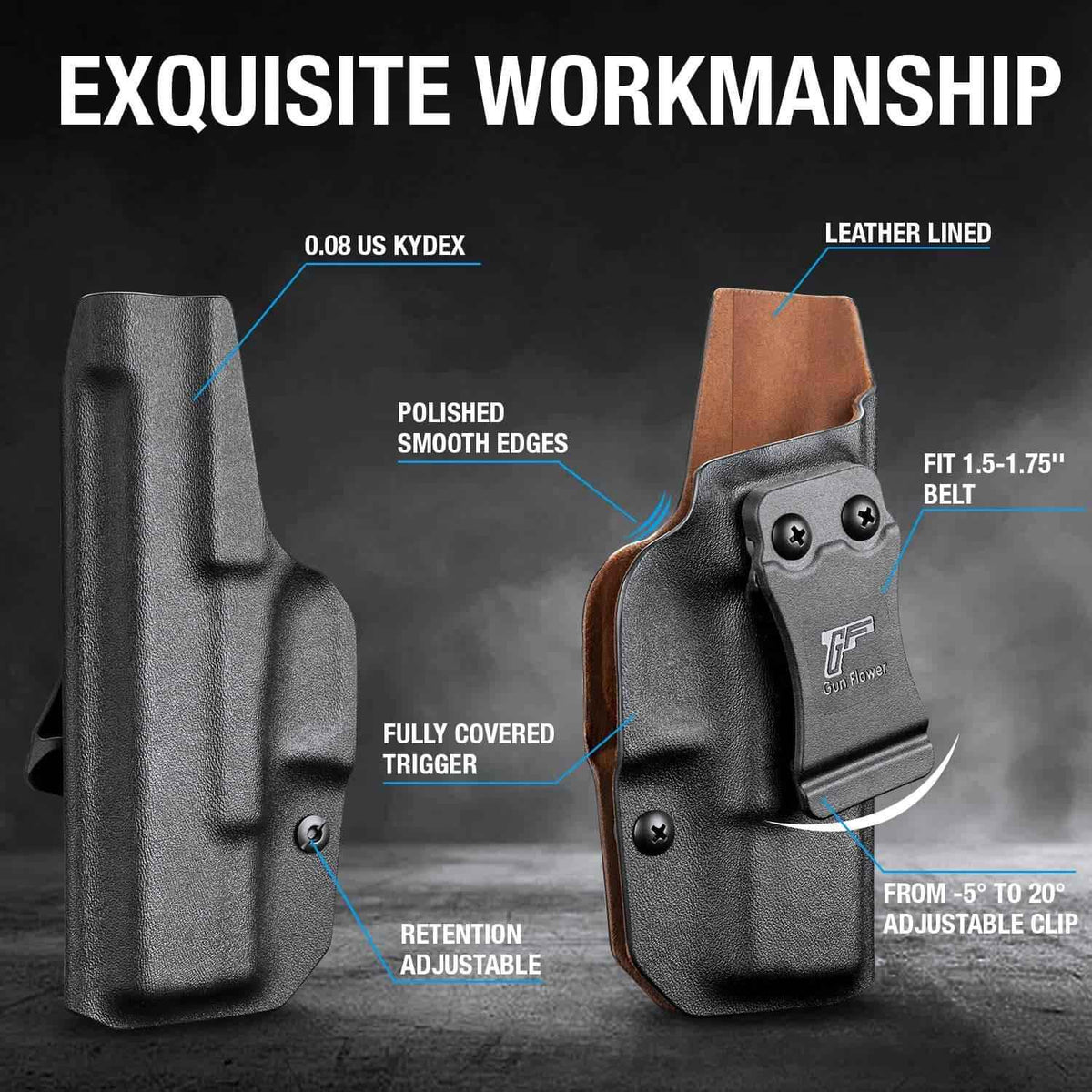 Glock G19 Gen3-5 G19X G23 Gen3-4 G26 Gen3-5 G32 Gen3-4 G44 G45 Custom