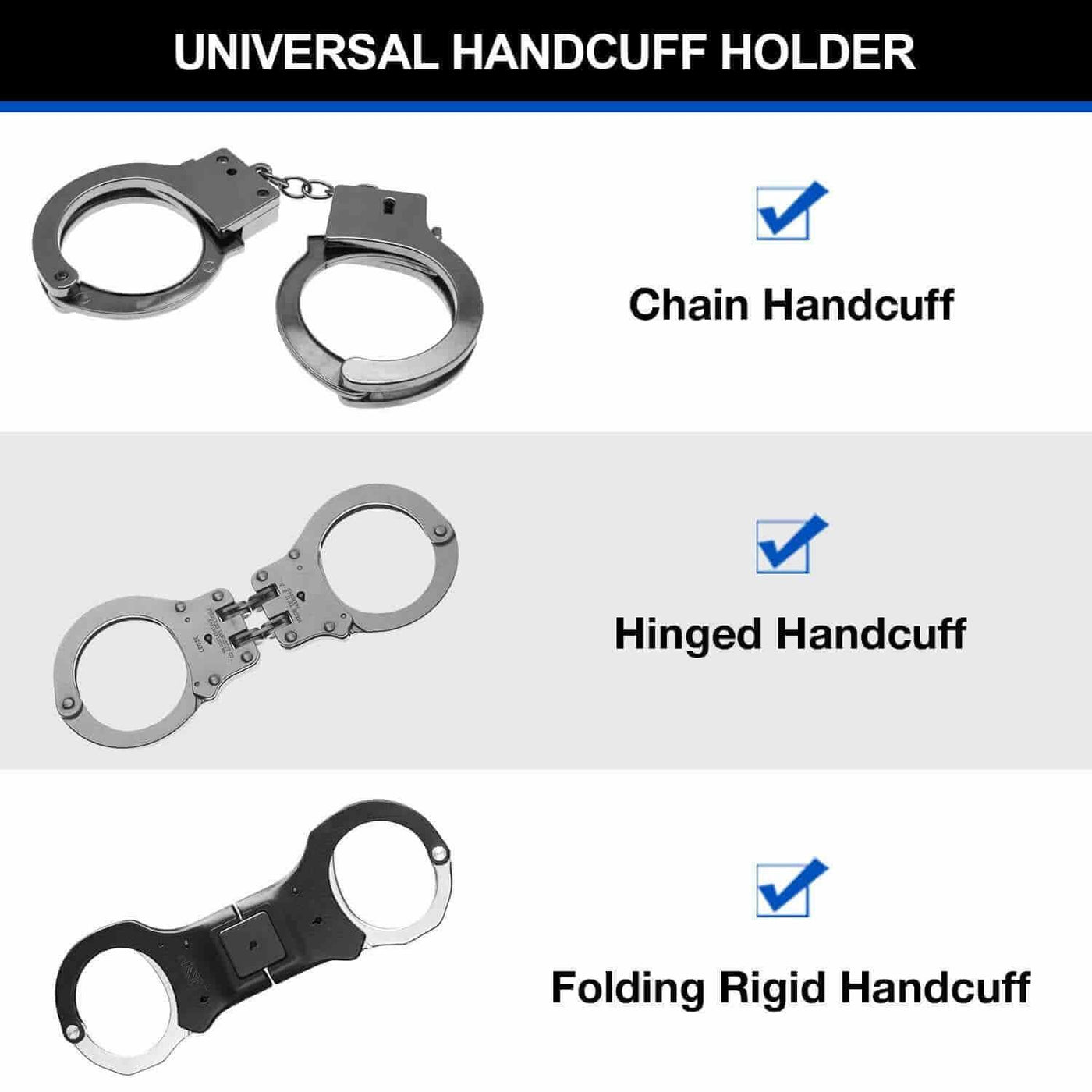 Carbon Fiber Kydex Universal Handcuff Case Fit ASP & Hinged Handcuff ...
